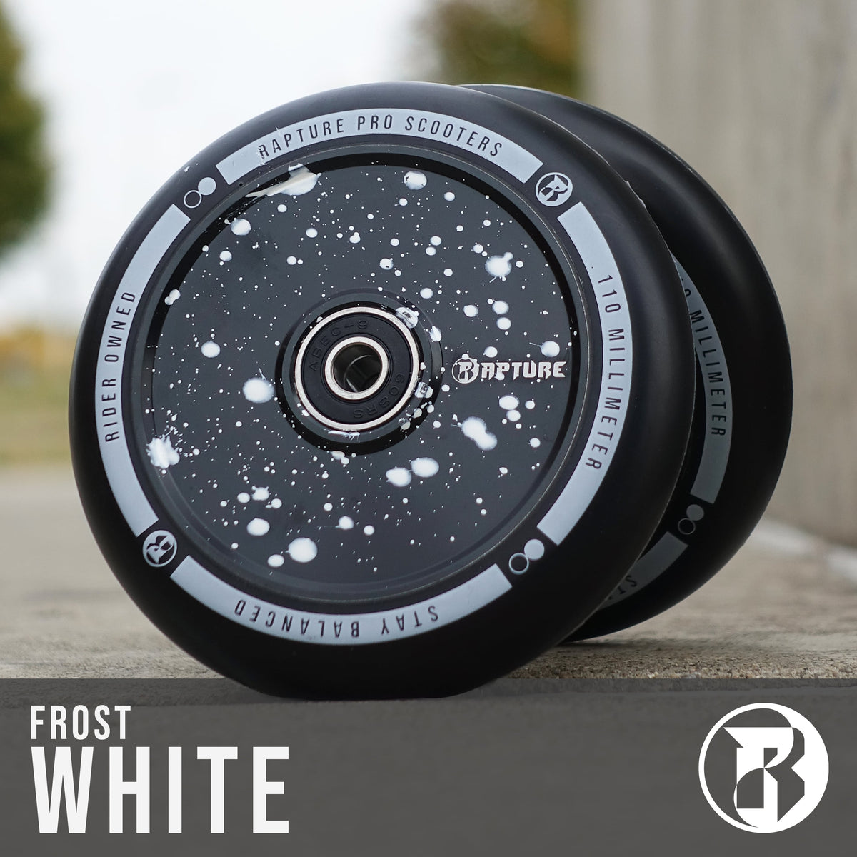 Frost White - 110mm Hollow Core Wheels (Set) – RaptureProScooters